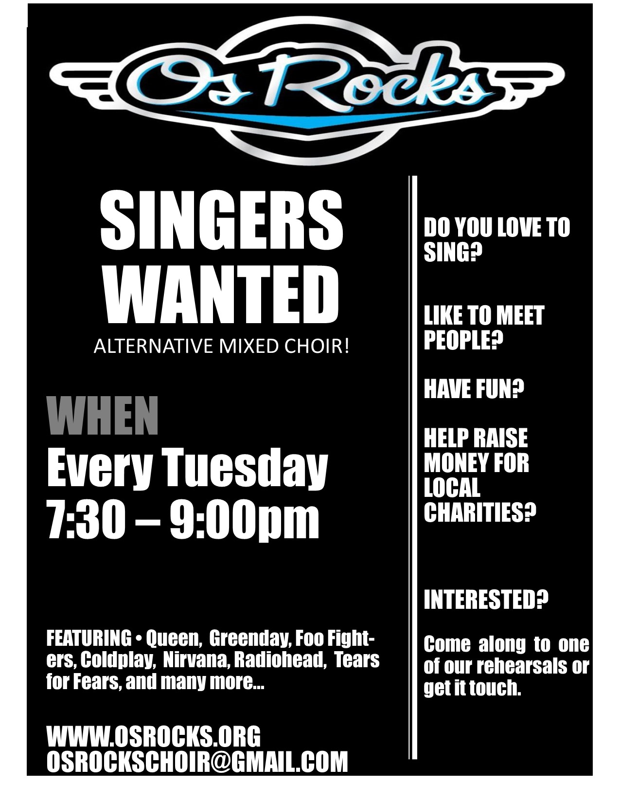 News and Events – Os Rocks Choir